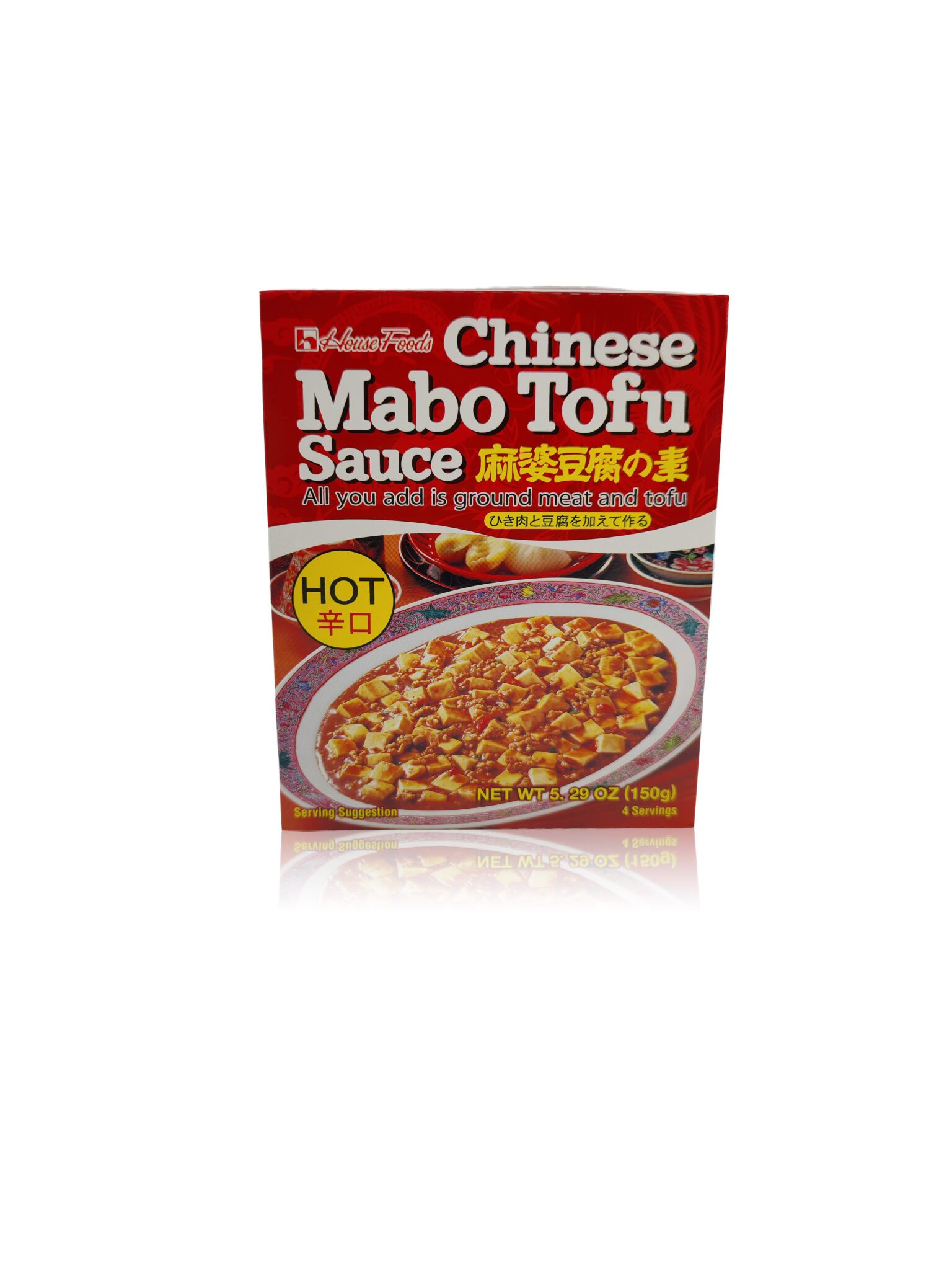 Mabo Tofu bas, House foods Hot, 150g - Japansk Mat